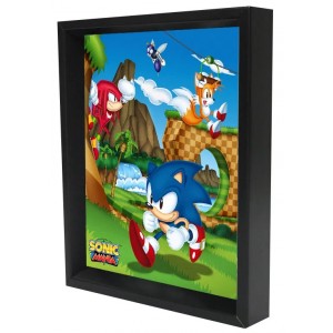 Sonic The Hedgehog - Mania (8"x10" Lenticular Shadow Box) - 8" x 10" 3D ...