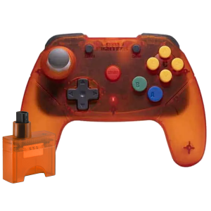 Retro Fighters Brawler64 Controller Wireless - Orange - Nintendo